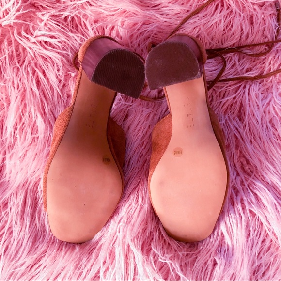 1. State | Shoes | Genuine Suede Block Heel Sandals | Poshmark